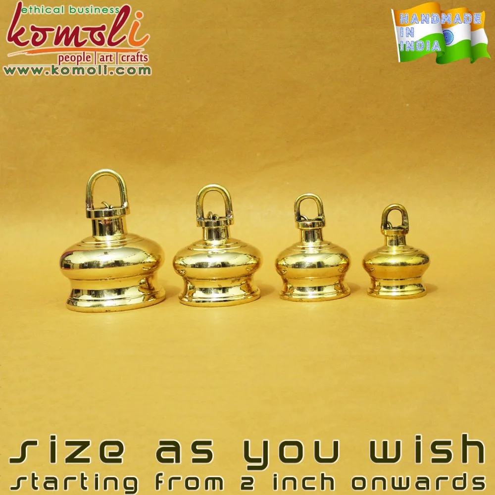 Custom Design Small Brass Bells - Indian Temple Bells