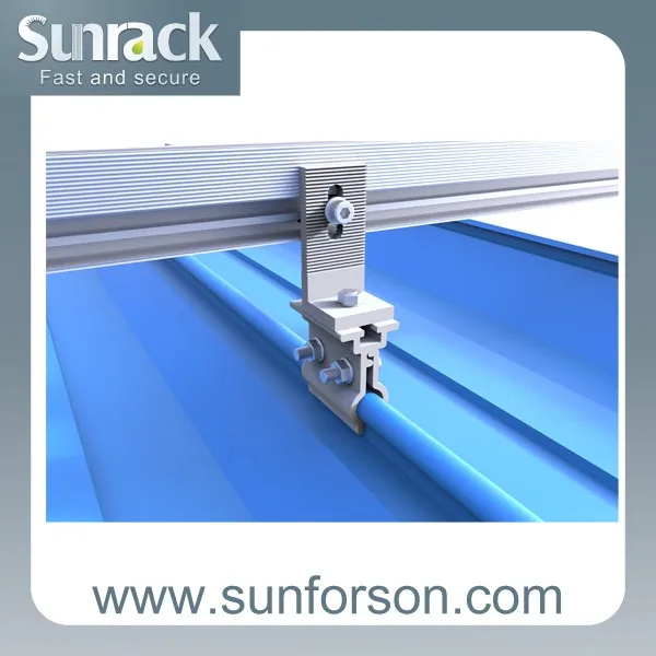 New design solar panel stand seam clamp/Aluminum roof clamp Solar panel ...