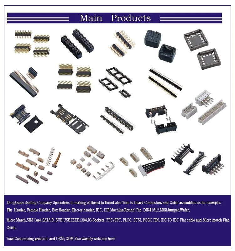 2.54mm Box Header Idc-type 10p Pcb For Contact With Idc Cable - Buy 박스 ...