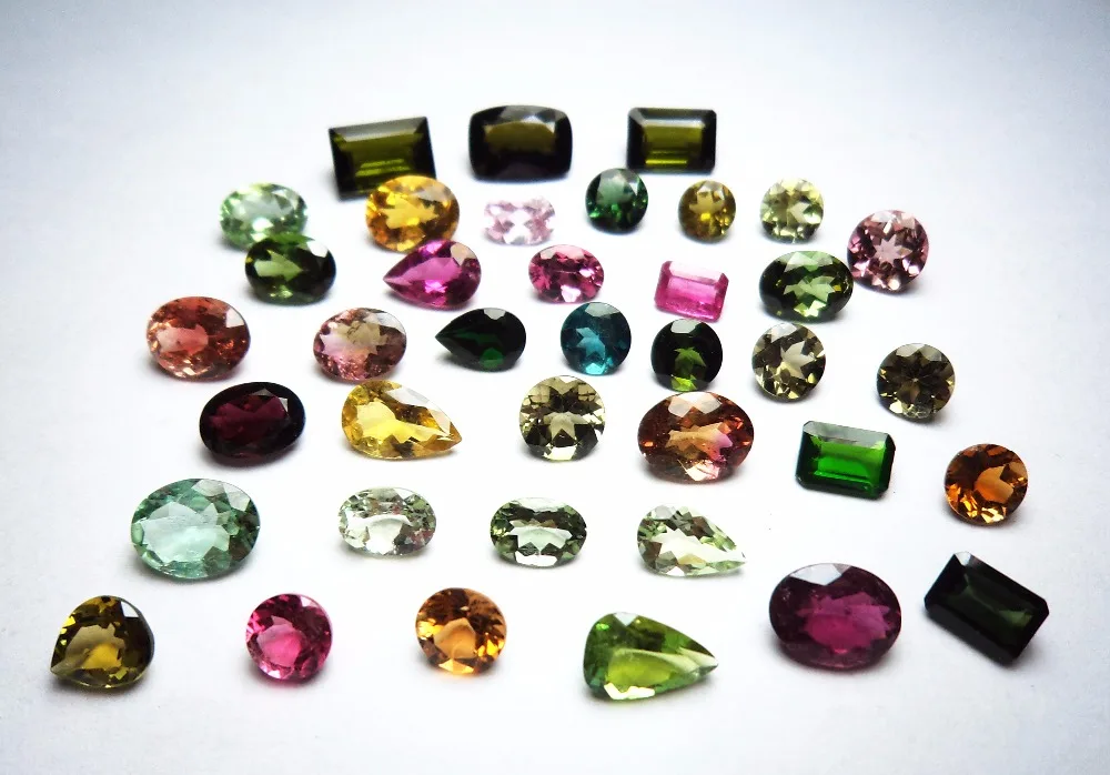 Multi Color Tourmaline Mix Semi Precious Tourmaline Gemstone - Buy ...