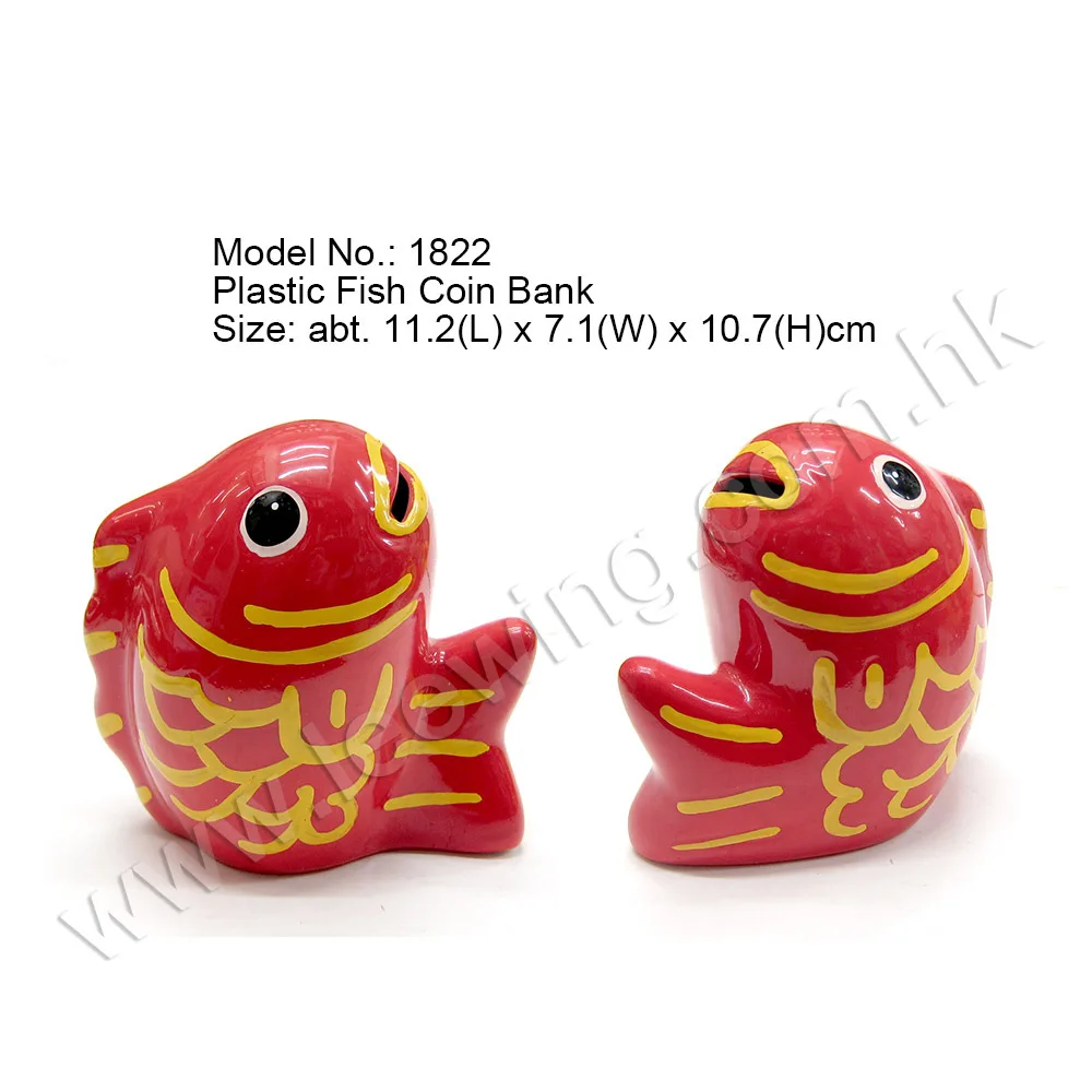 Newest Cute Plastic Japanese Lucky Carp Money Saving Box Fish Shape ...