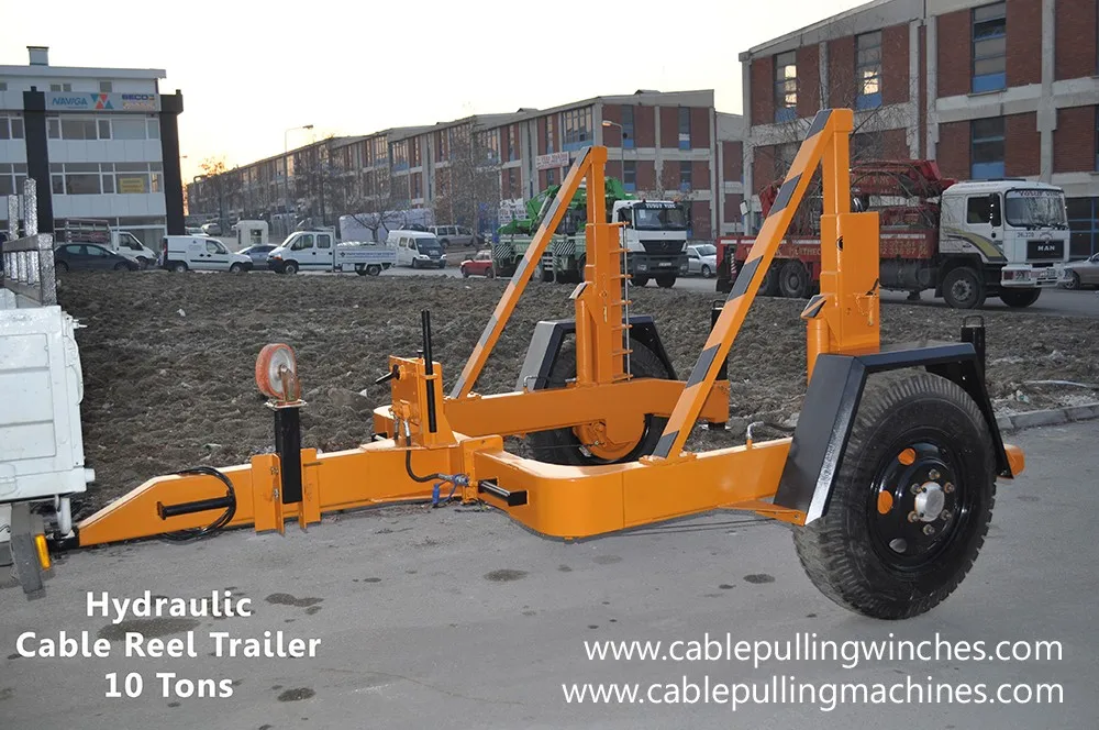 Buy New 10 Ton Hydraulic Cable Pulling Winches And Trailers ...