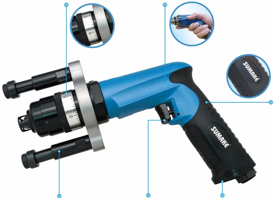 Professional Pneumatic Air Pistol Rivet Shaver With 3/8" Shave Skirt ...