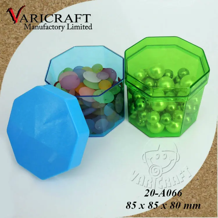 100% Food Grade Clear Plastic Octagon Shaped Candy Container / Case ...