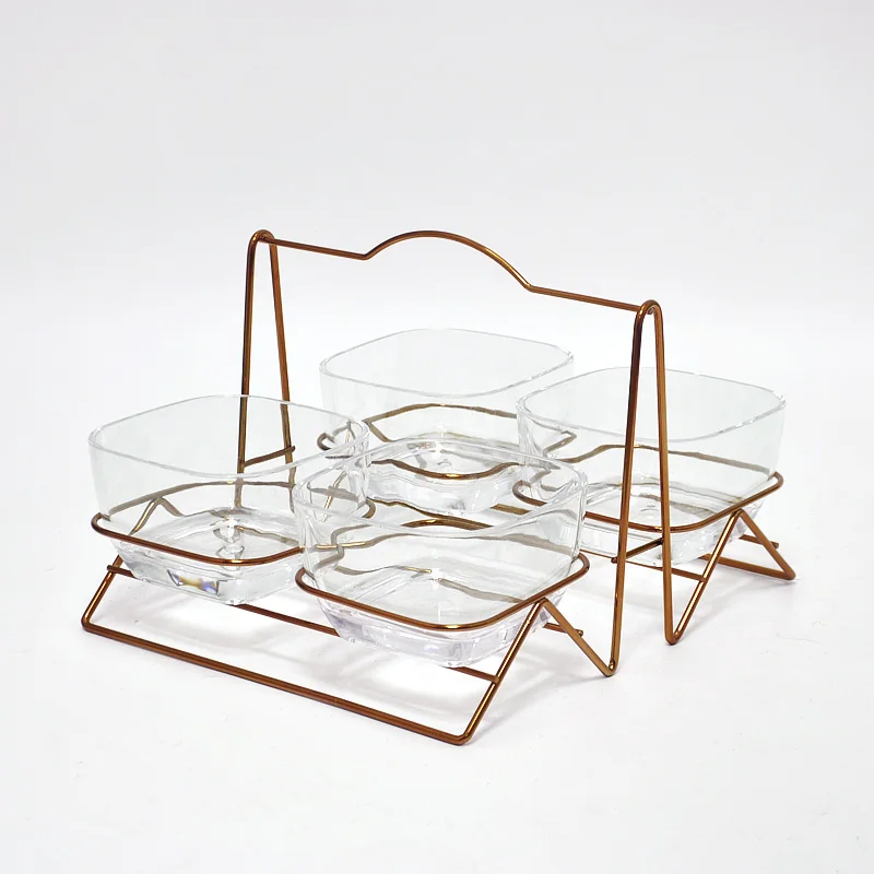 Decorative Kitchen Clear Acrylic Snack Dish Bowl with Rack| Alibaba.com
