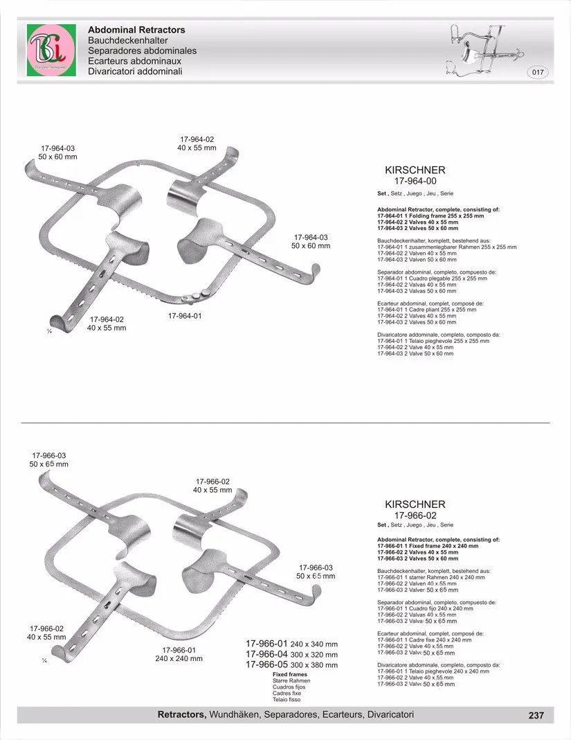 Kirschner Abdominal Retractor Quirúrgico Kirschner Retractor| Alibaba.com