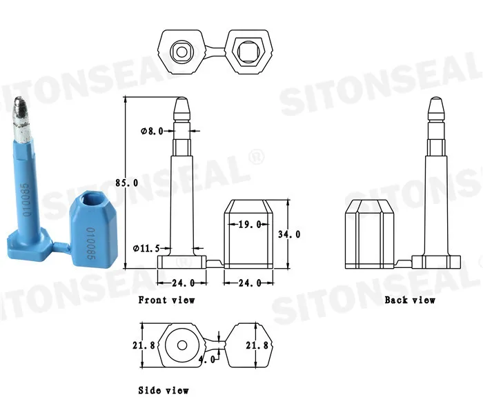 ISO Container Door Security Bolt Seal - Sitonseal ST-1103