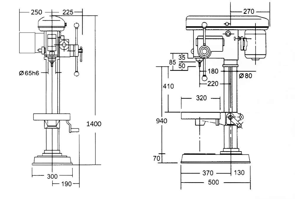 Bench Drilling Press Machine Various Speed Manual Hd-14i - Buy Jig ...