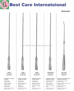 Uterine Probes Gynecology & Obstetrics Instruments - Buy Sims Uterine ...