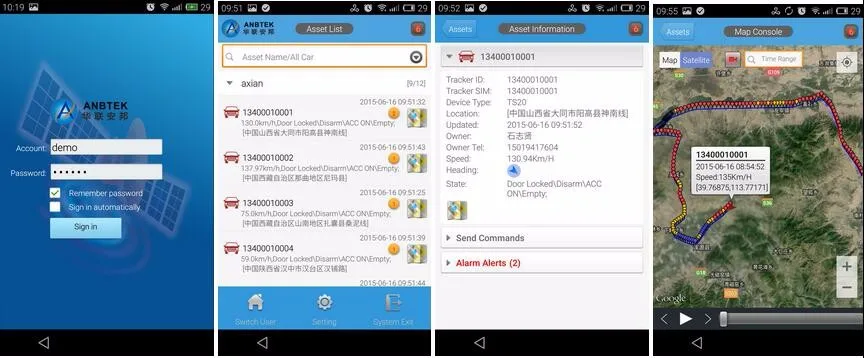 Android Ios Cell Phone Gps Tracking Software With Web Based Vtrack-p ...