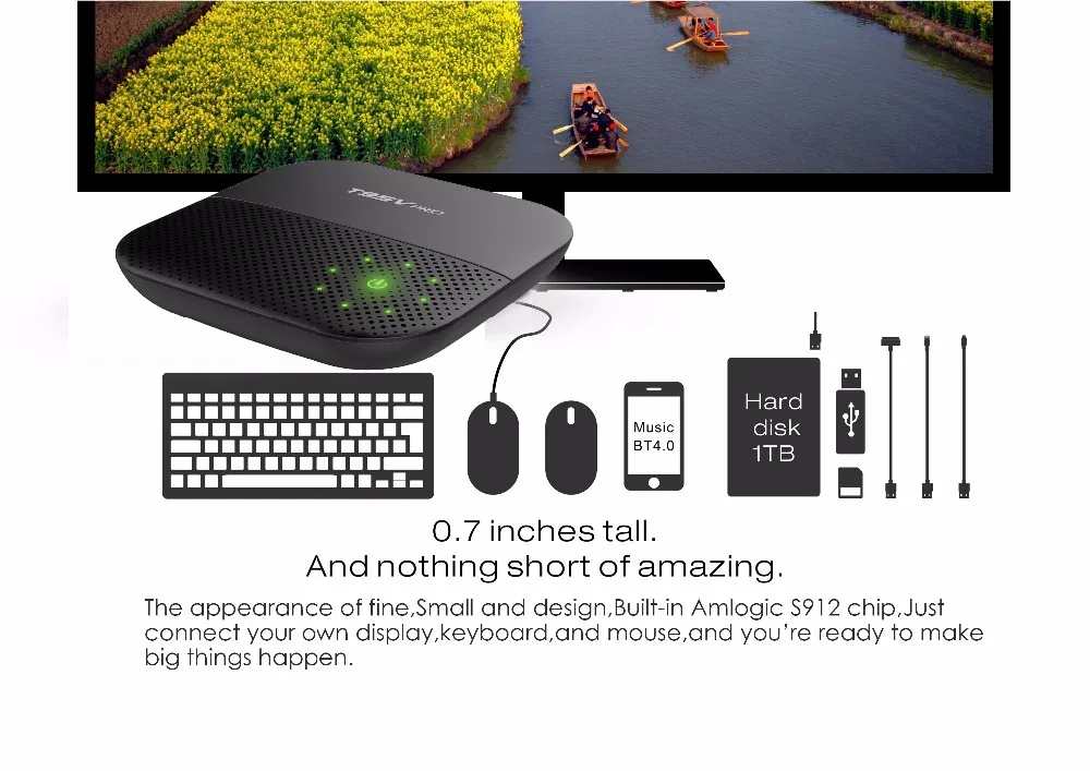 T95v Pro S912 Amlogic Caja De La Tv,Android 6.0 Malvavisco 2 Gb/16 Gb ...