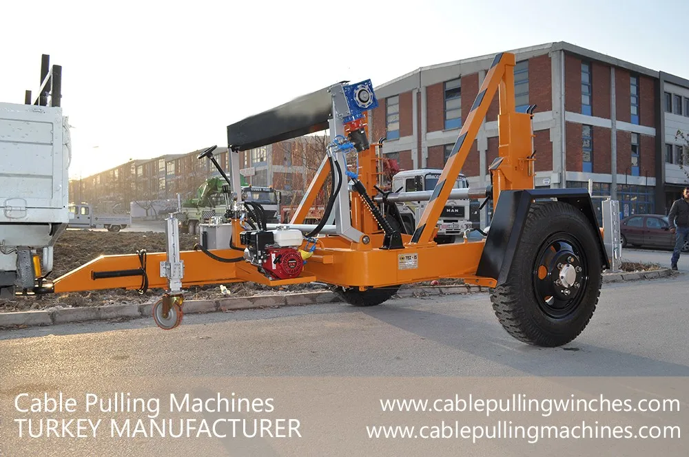 Buy New 10 Ton Hydraulic Cable Pulling Winches And Trailers ...