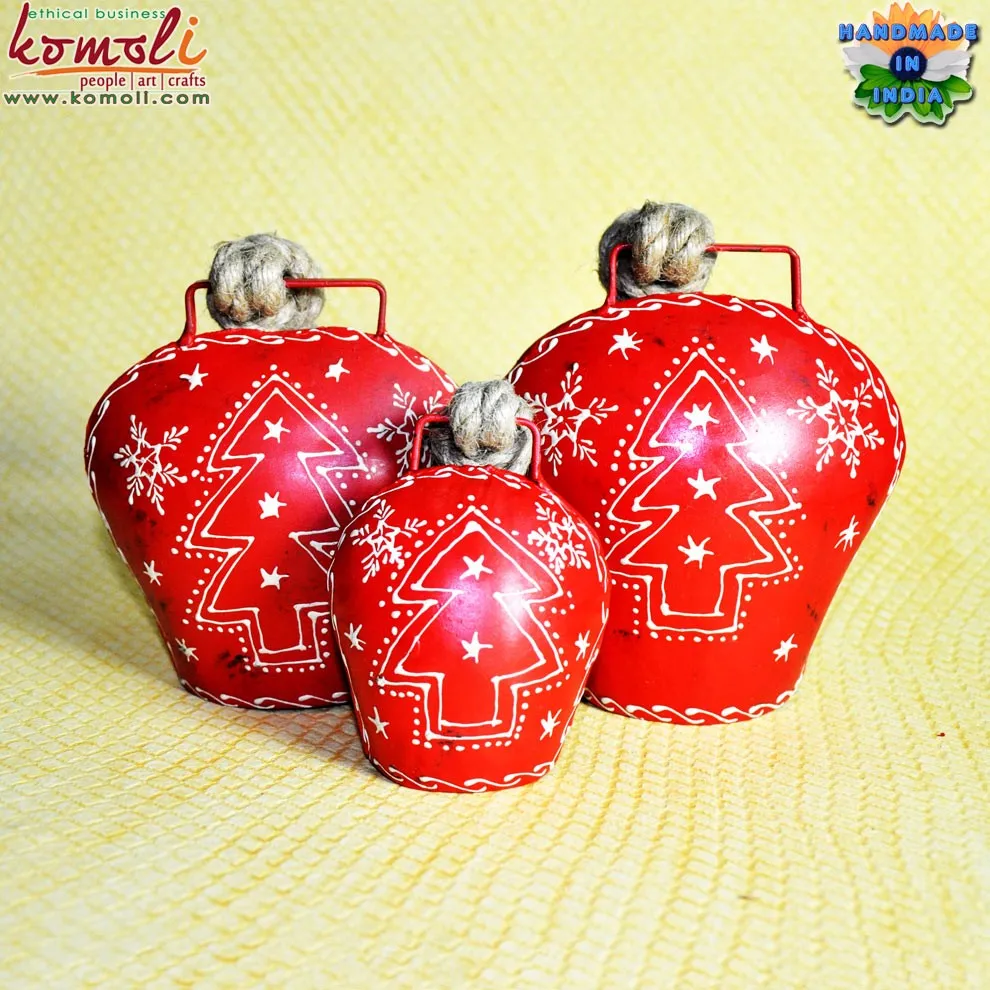 Iron Metal Sheet Red Jumbo Cast Iron Cow Bell Cow Bells Garden Home ...