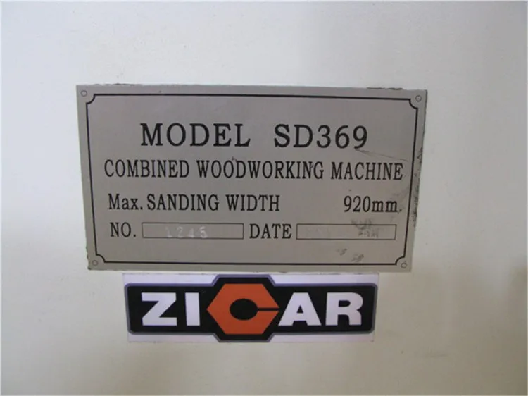Zicar Sd369 Brand Dual Drum Sander - Buy Brand Dual Drum Sander,Sanding Machine Sd369 With 920mm ...