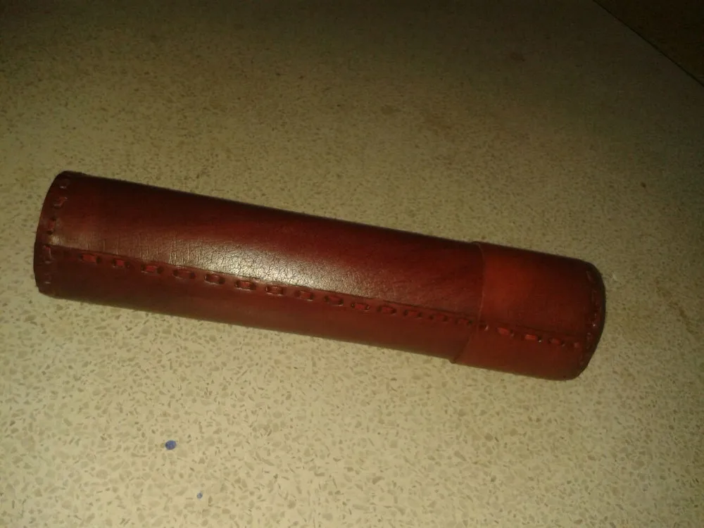 Custom Made Leather Scroll Tubes Suitable As Use As Shaving Kit Holders ...