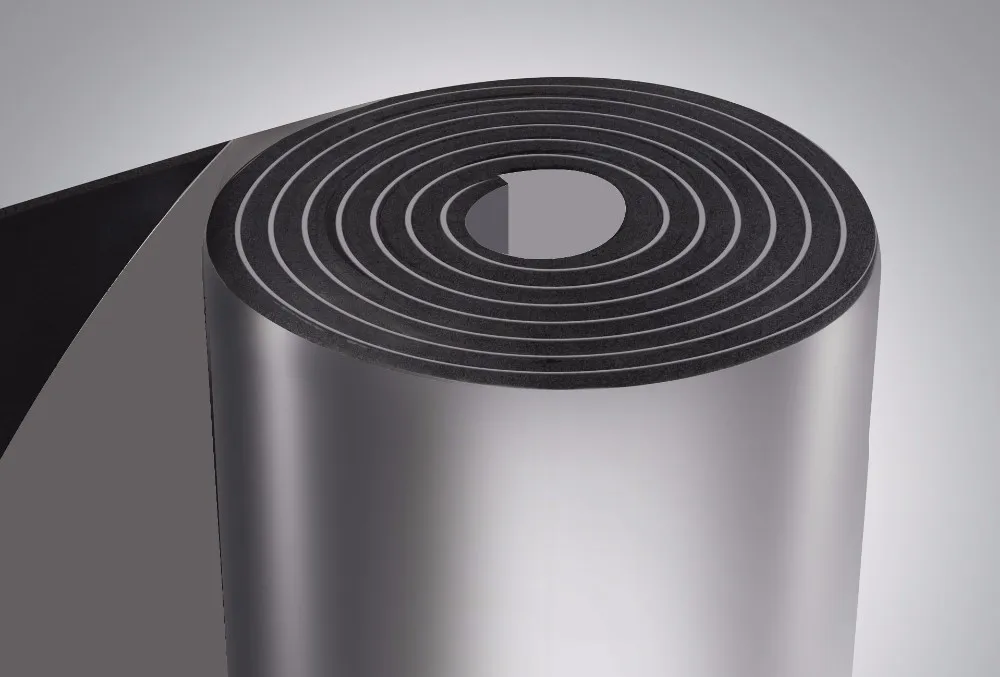 Rubber Foam Insulation Sheet Roll Laminated with Aluminum Foil for HVAC ...