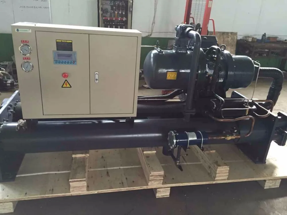 -5deg C 60hp Water Cooled Screw Propylene Glycol Chiller System For ...