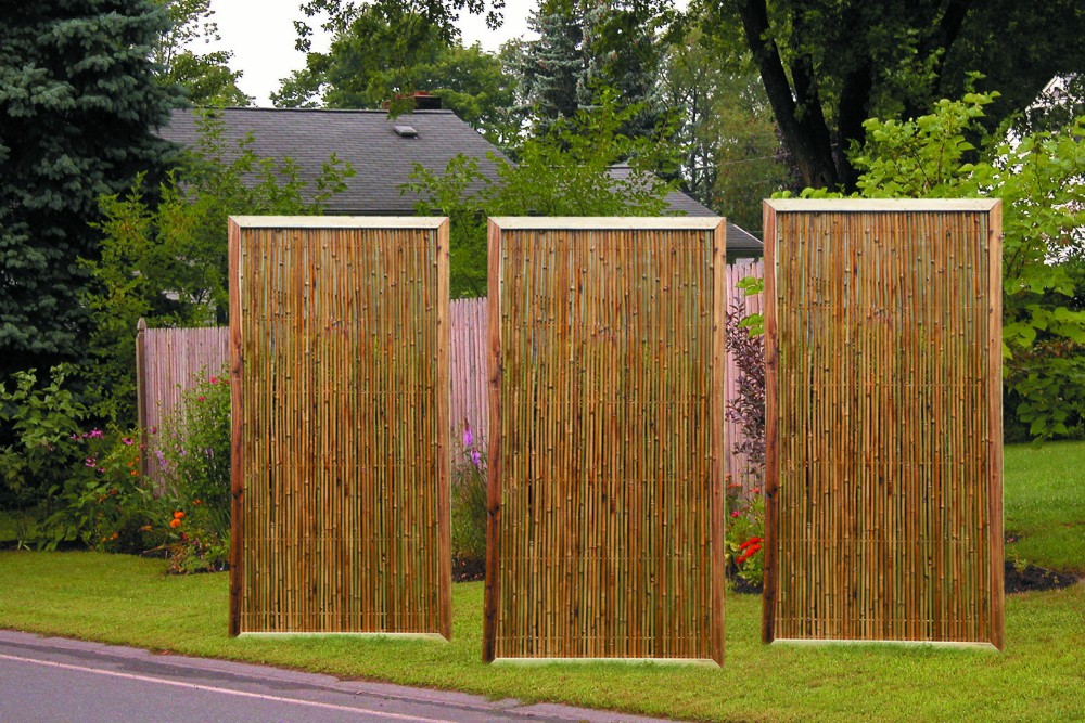 Vertical Hardwood/bamboo Screen 0305 - Eco Friendly Fencing