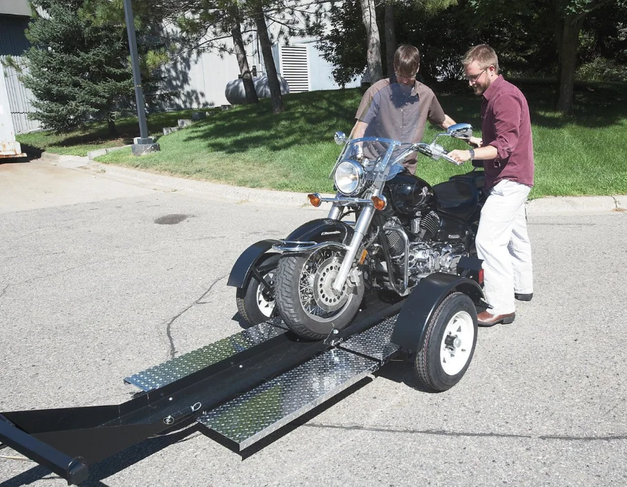 Small Single-rail Folding Motorcycle Trailer For Sale - Buy Small ...