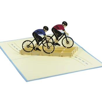 Pop-up Greeting Card For Him/ Sport Pop-up Card - Fs024 - Cycling ...