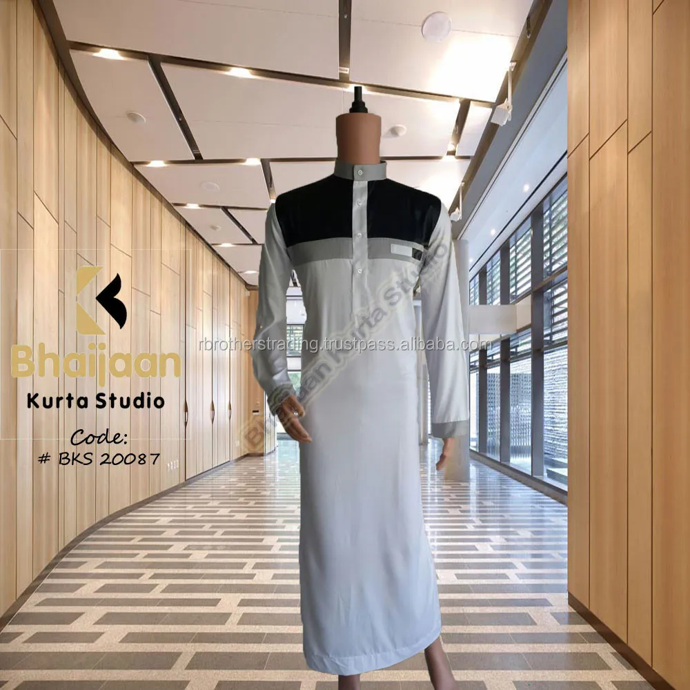 Modern Islamic Muslim Wear Dubai Arab Thobe Jubba Kurta For Men - Buy ...