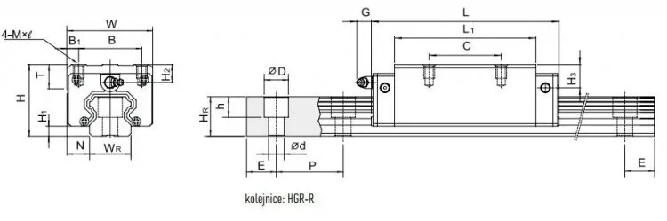 Hiwin Heavy Load Linear Guide Linear Block Hgh 20 Ca Hgh20ca - Buy ...