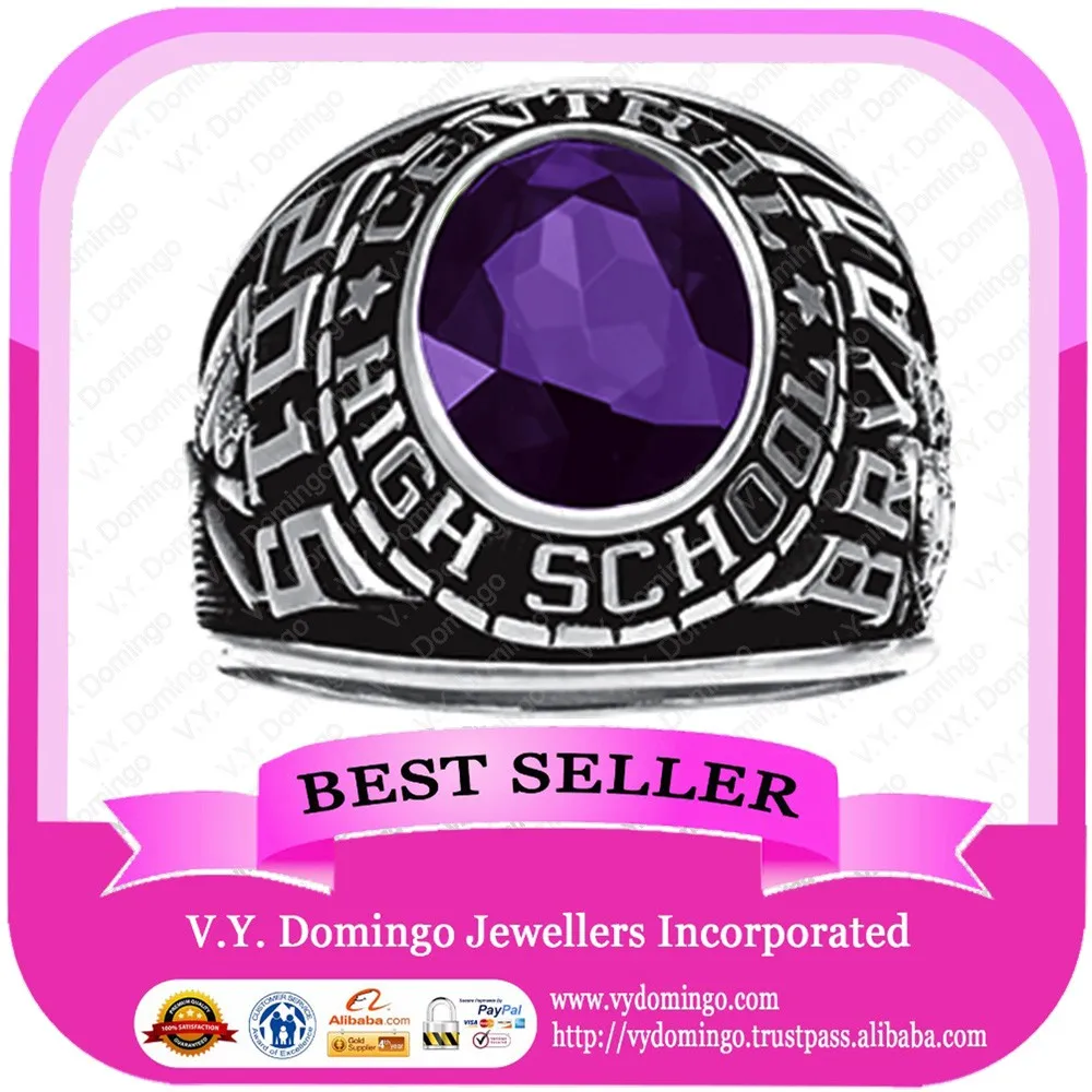 Student Ring Customized Stainless Steel College Ring Graduation Class ...