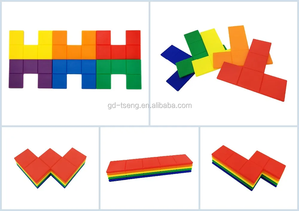 60pcs Mathematics Pentomino/math Manipulative Toy/plastic Pentominoes ...