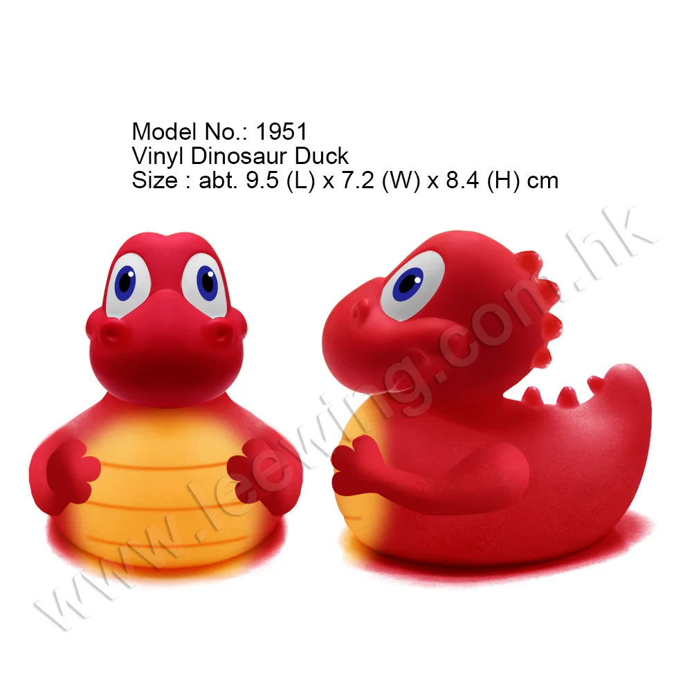 Wholesale Plastic Pvc Red Dragon Dinosaur Rubber Duck Baby Bath Toy ...