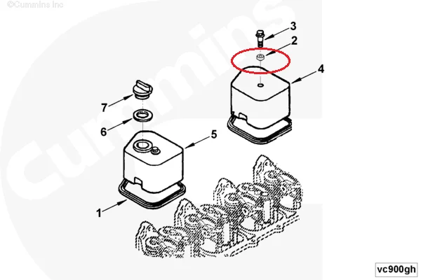 5441191 康明斯发动机 4BT 6BT 阀盖噪声隔离器| Alibaba.com