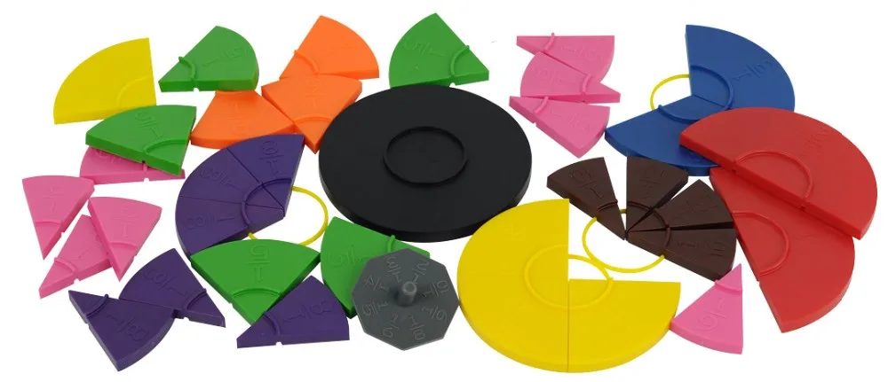 Stackable Fraction Circle Game, Fine Motor Skills Educational Kids Toys ...