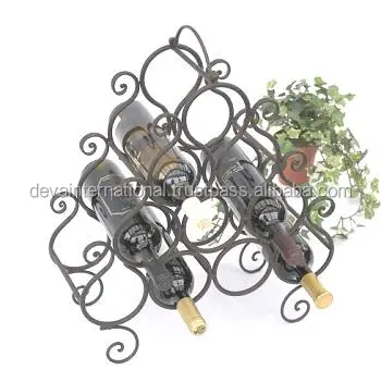 Simple Iron Wine Bottle Racks Eco Friendly Iron Wine Bottle Racks ...