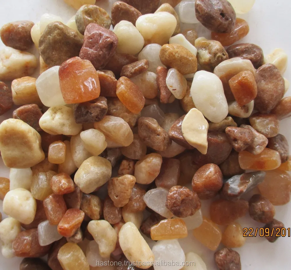 CRYSTAL BROWN PEBBLE MARBLE STONE - HASTONE TUMBLED PEBBLE