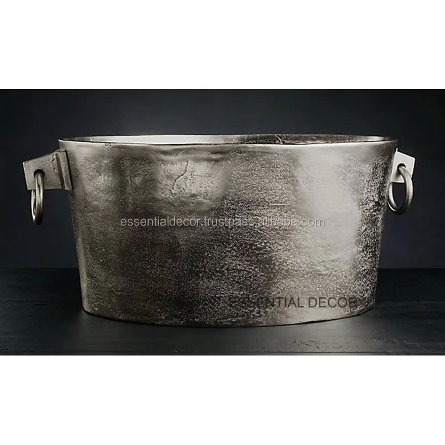Aluminum Large Gold Finished Ice Bucket For Party Decoration Night ...