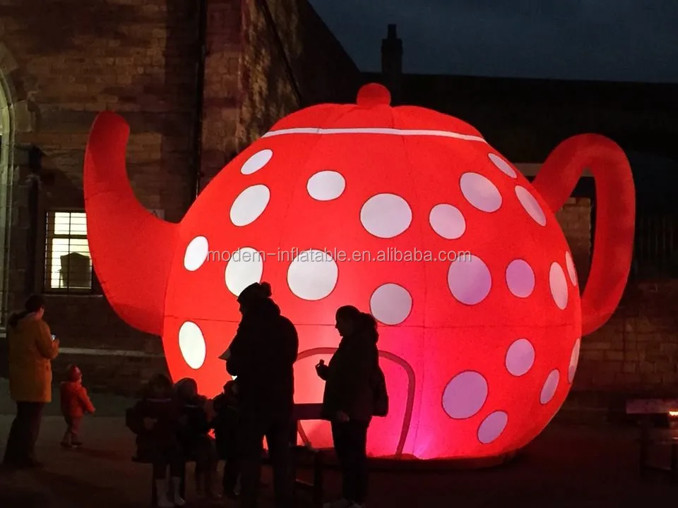 Alice in Wonderland Outdoor Giant Inflatable Teapot for Party