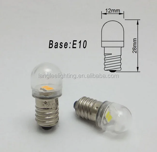 E10 LED Bulb 6V 1W 100LM - Efficient and Versatile Lighting