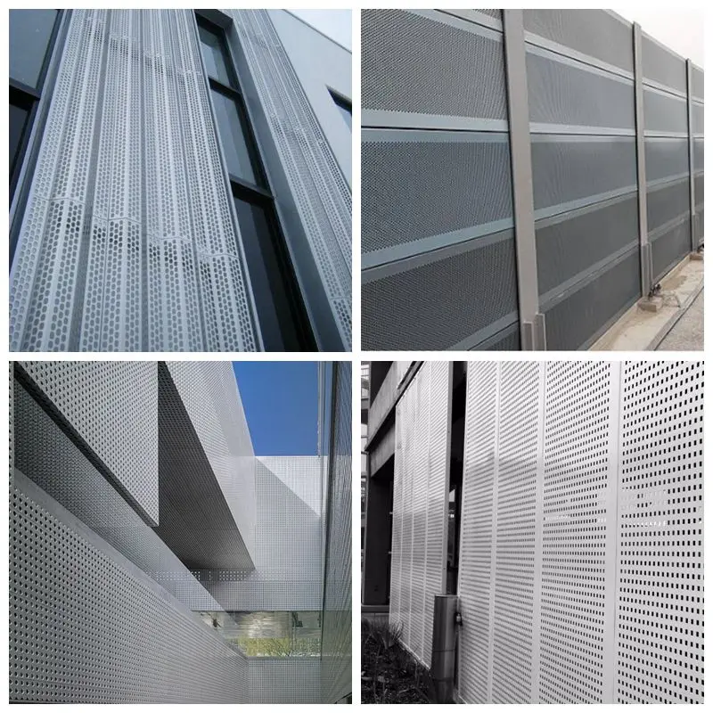 Pvc Coated Perforated Corrugated Metal Panels Protection Screen - Buy ...