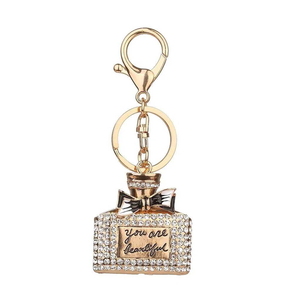 Factory Oem High Quality A Diamond-studded Key Chain For Perfume ...