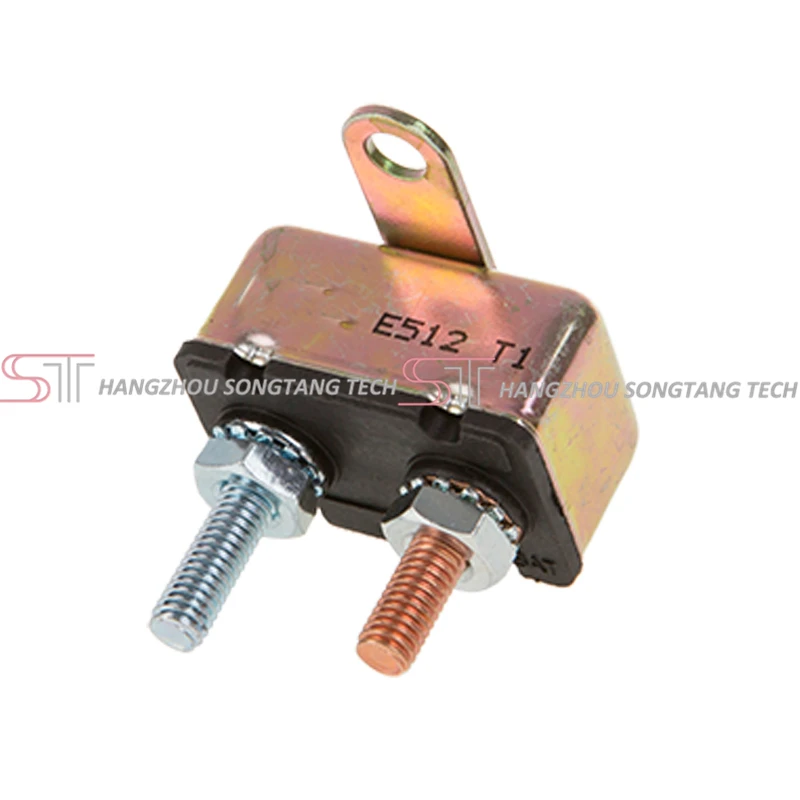 E512 2 개 장식 못 형 자동 reset 바이메탈 자동 회로 차단기 #10-32 실 (5-50A), shortstop ...