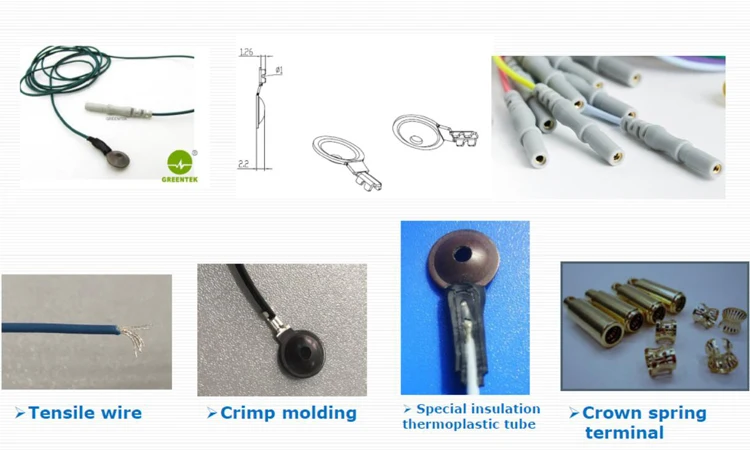 High Quality Electroencephalogram Cup Electrodes for Brain Recording