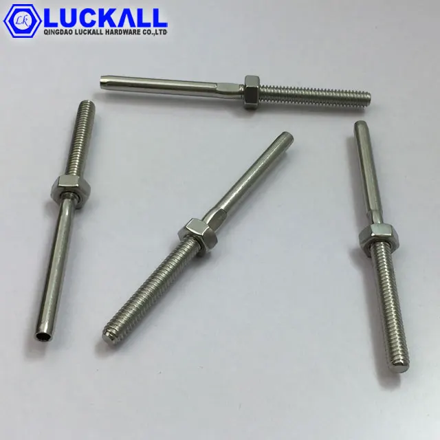 Stainless Steel Swage Stud Thread Terminal, Swage Terminal, Wire Rope ...