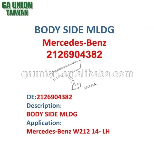 Body Side Mldg Fender Molding 2126904482 For Mercedes W212 14- Rh - Buy ...