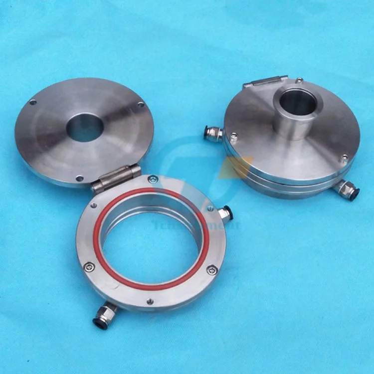 Stainless Steel Vacuum Sealing Assembly Flange for 1" Tube Furnace, OEM