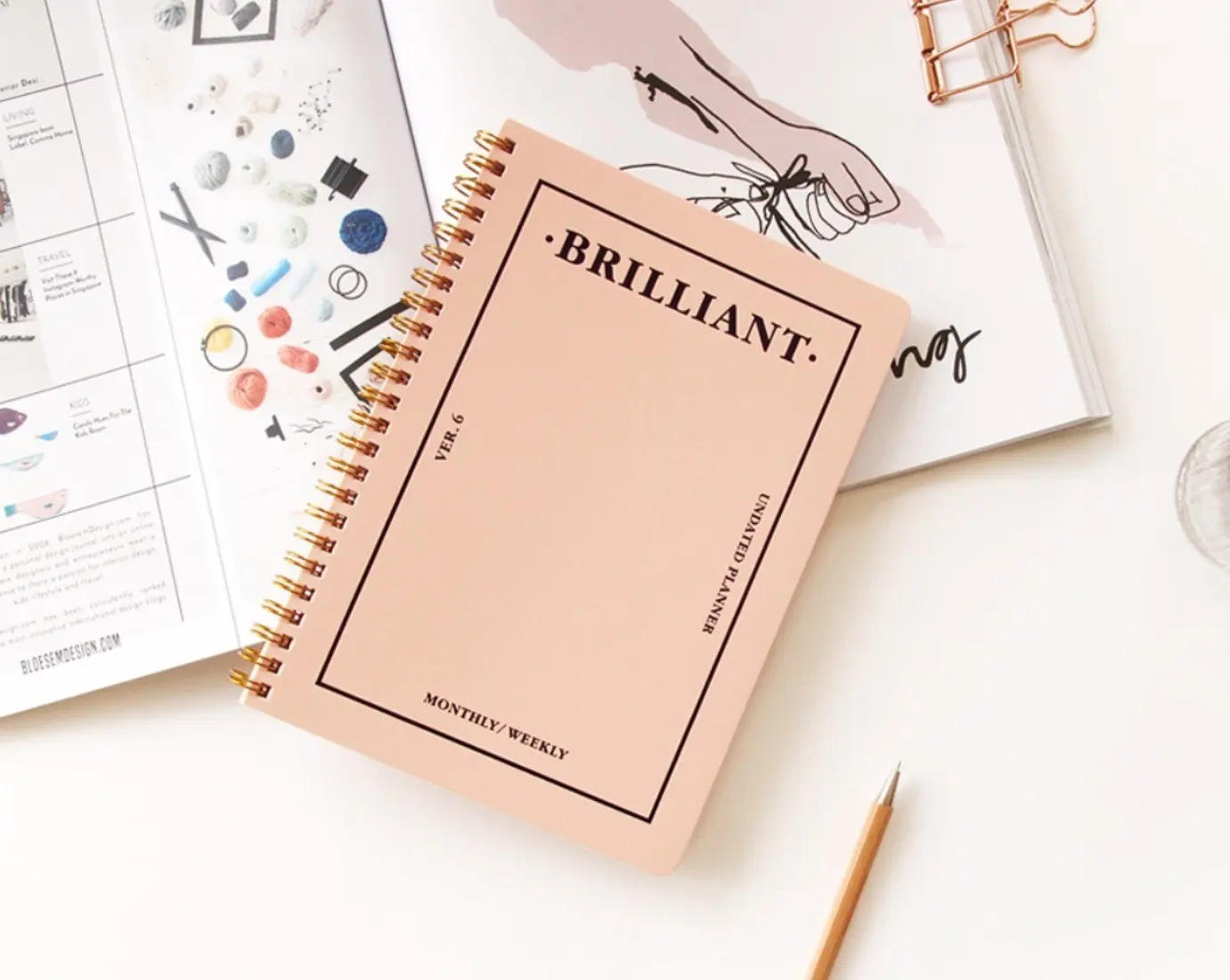 Buy PAPERIAN Brilliant Monthly Weekly Planner Wirebound Undated Buy PAPERIAN Brilliant Monthly Weekly Planner Wirebound Undated
