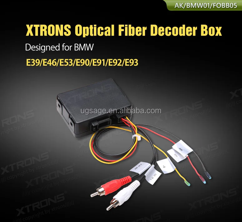 XTRONS FOBB05 Optic Fiber Decoder Box for BMW E39-E93