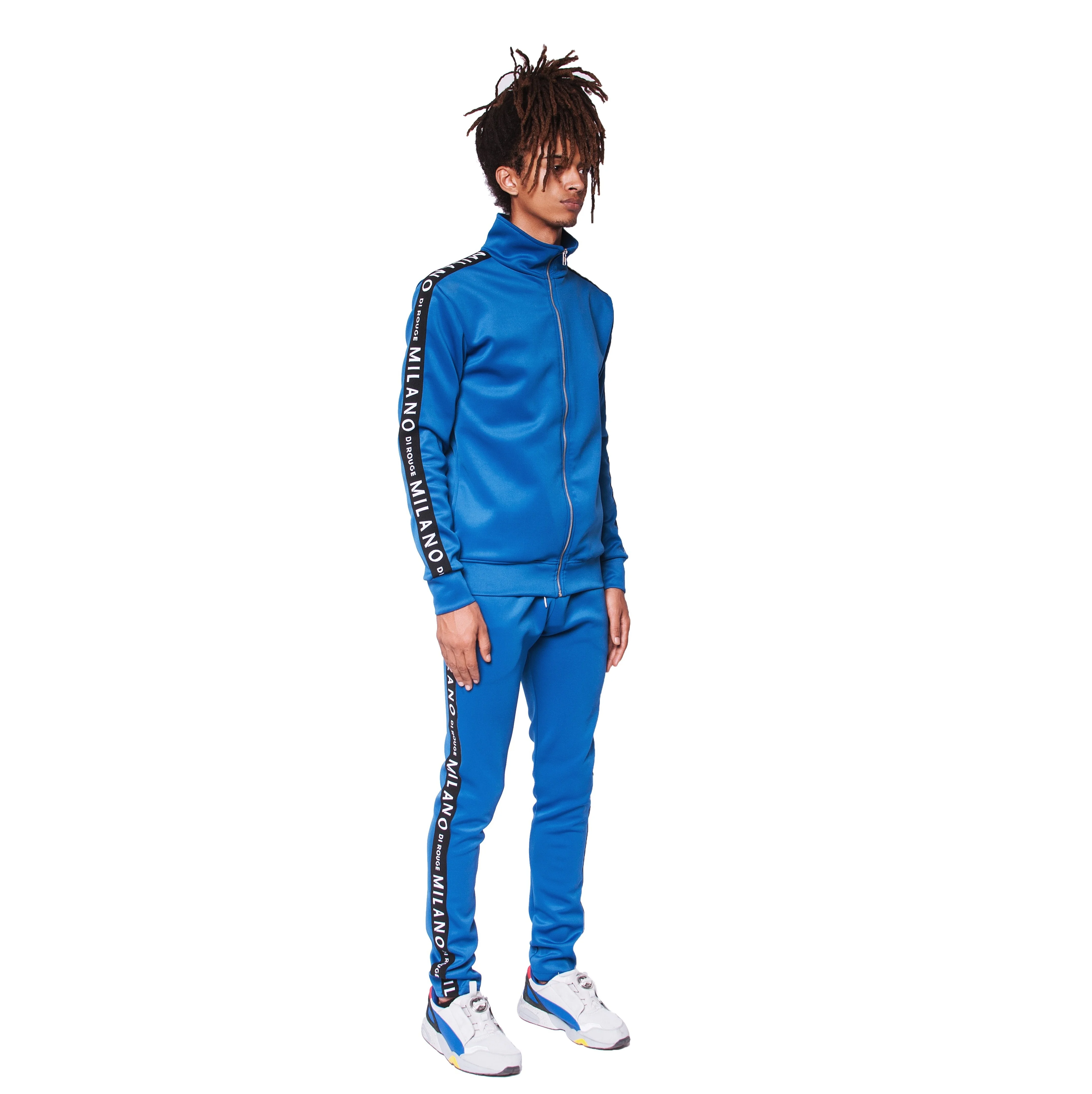 Custom Stripe Tracksuit Jacket And Pant Tracksuit With Side Stripes ...