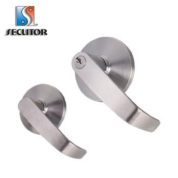 Lever Handle On Plate For Exterior Door Handles Panic Device Bar Fire ...