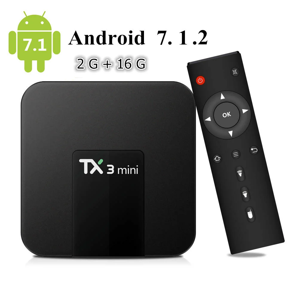 Caja De Tv Android Tx3 Mini Amlogic S905w Quad Core 1 Gb 8 Gb Android 7 ...