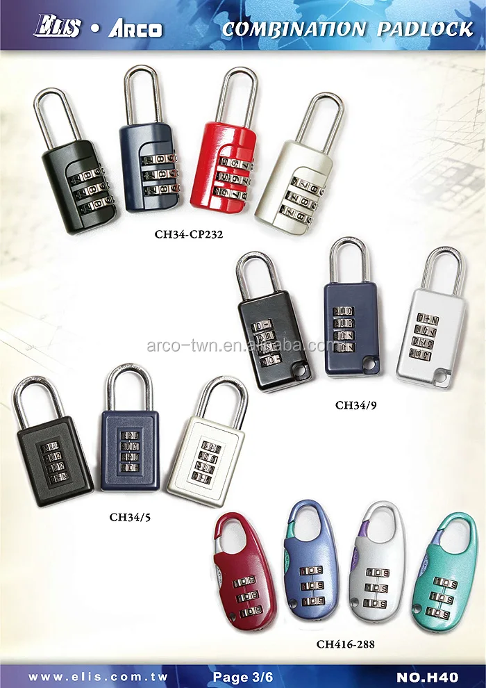 4 Digit Resettable Combination Lock - Buy Resettable Luggage ...