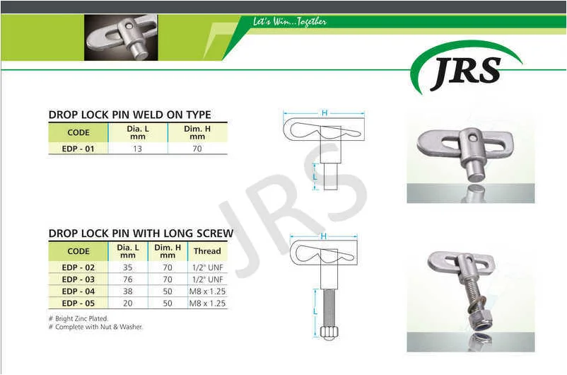 Anti Luce Droplock Pins/ Anti-luce Pins Made With Iso Standard - Buy ...